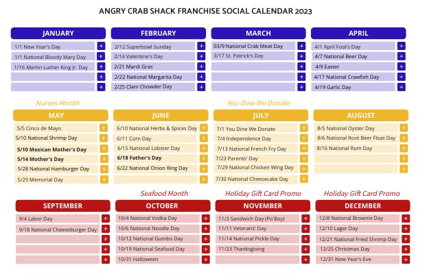 ACS Franchise Social Media Calendar 2023
