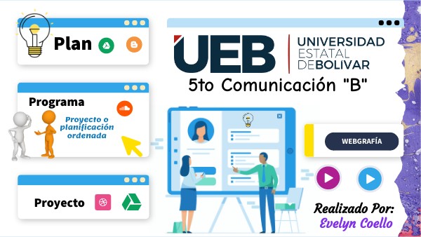 Plan, programa y proyecto