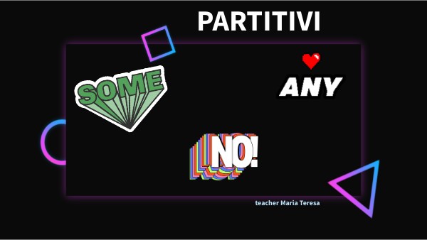 PARTITIVI_SOME ANY | Genially