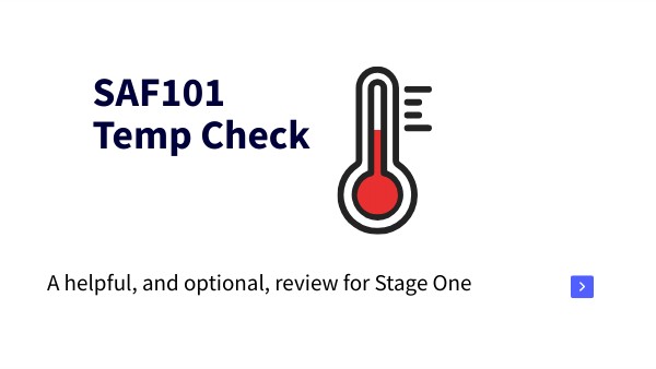 SAF101 S1 Temp Check | Genially