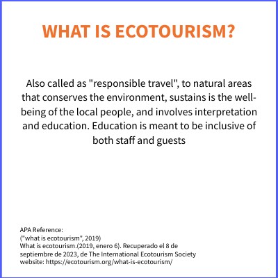 What is ecotourism