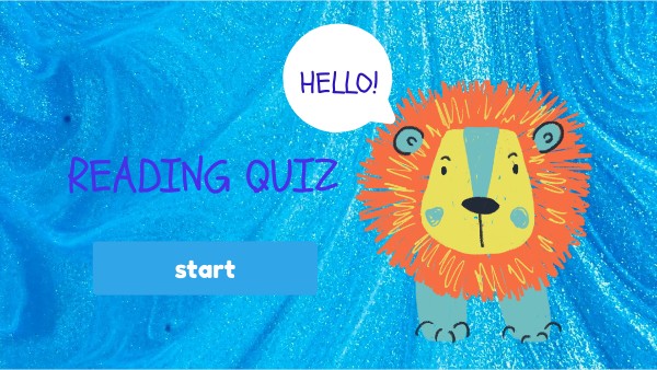 READING QUIZ with a loupe | Genially