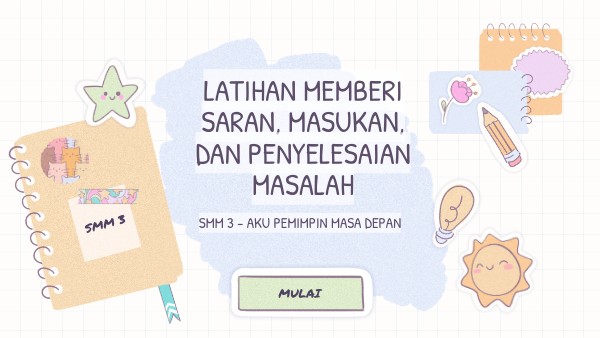 Kuis Saran SMM 3 | Genially