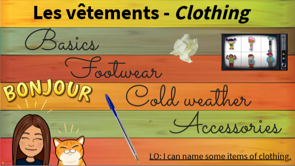 Y6 Clothes. | Genially