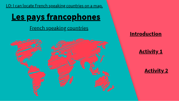 Y5 Les pays francophones