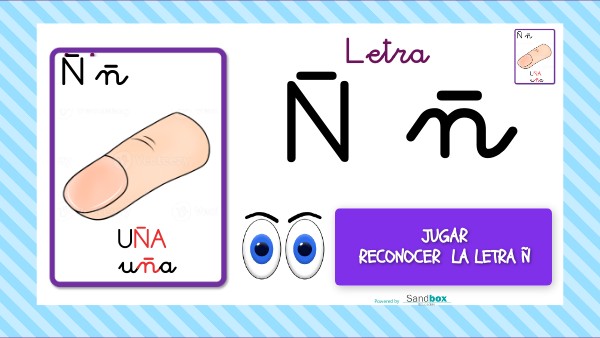 RECONOCER LA LETRA Ñ, ñ