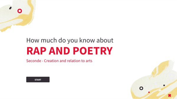 Rap and poetry quiz | Genially