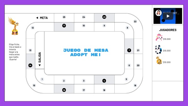 JUEGO DE MESA Adopt me | Genially