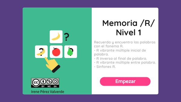 MEMORIA FONEMA /R/ Y SINFONES R | Genially