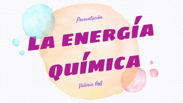 La energía química
