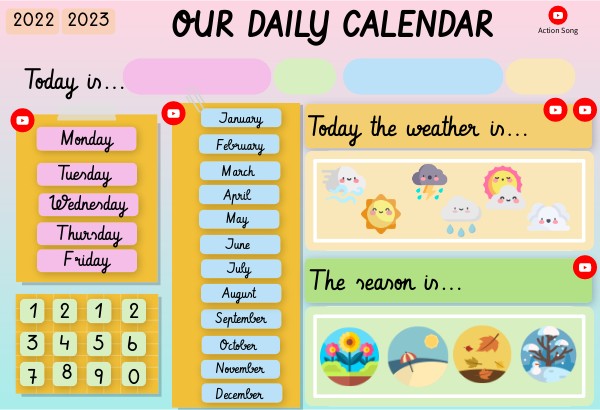 Daily Calendar | Genially