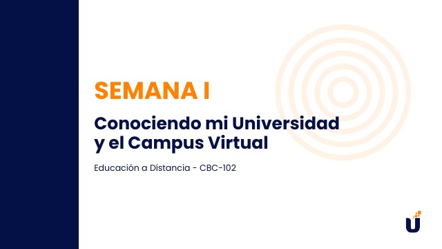 Semana I: Conociendo mi Universidad y el Campus Virtual | Genially