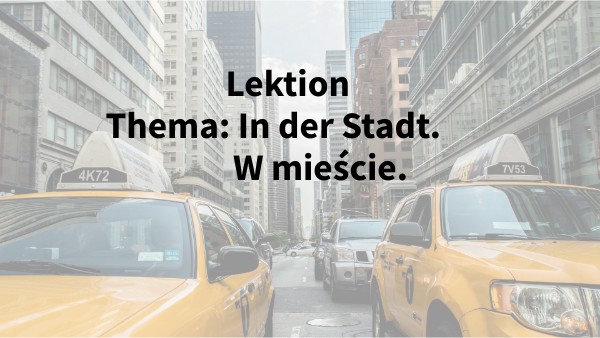 In der Stadt. | Genially