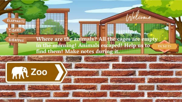 Escape from ZOO | Genially