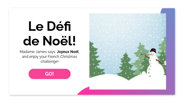 French Christmas Challenge | Genially