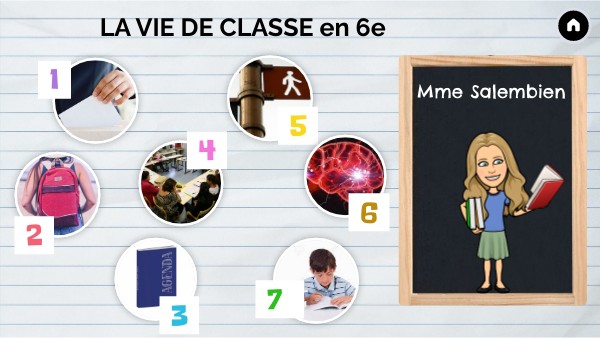 La vie de classe en 6e | Genially