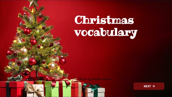 Christmas vocabulary | Genially