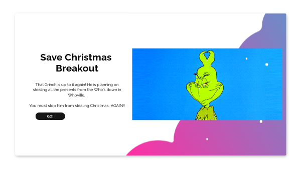 Save Christmas Escape Room | Genially