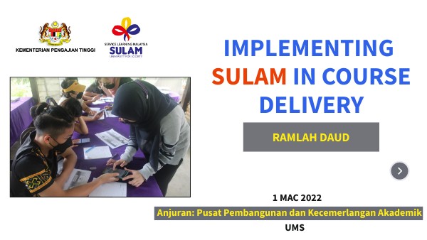 IMPLEMENTING SULAM IN COURSE DELIVERY