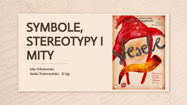 Symbole, stereotypy i mity w Weselu | Genially