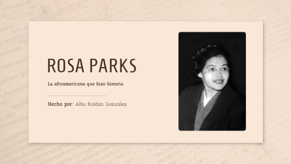ROSA PARKS | Genially