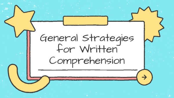 General strategies for reading comprehension | Genially