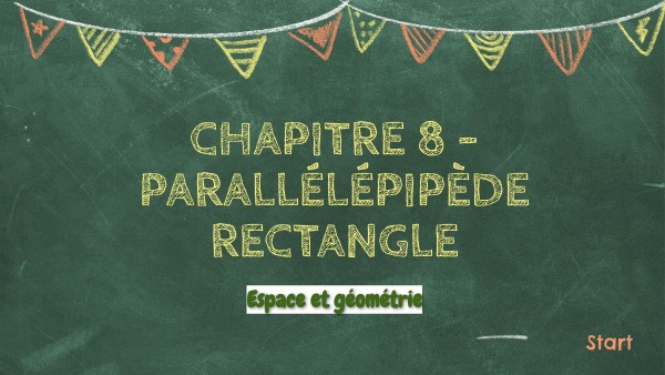 Chapitre 8 - Parallélépipède rectangle