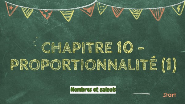 Chapitre 10 - Proportionnalité (1) | Genially