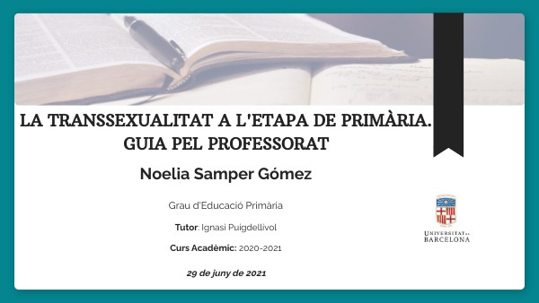 Presentació Treball Final de Grau | Genially