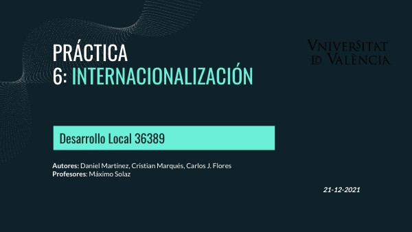 P6 Desarrollo local | Genially