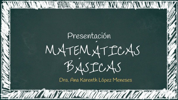 PRESENTACIÓN MATEMÁTICAS BÁSICAS