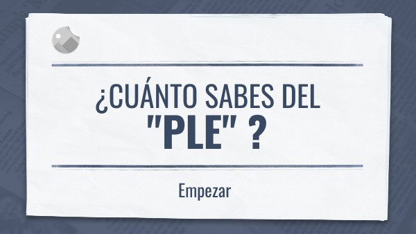 QUIZ PLE. | Genially