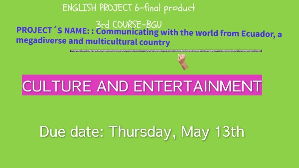 3rd course_PROJECT 6_Final product | Genially