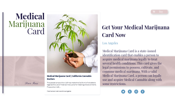 Medical Marijuana Card Los Angeles | Genially