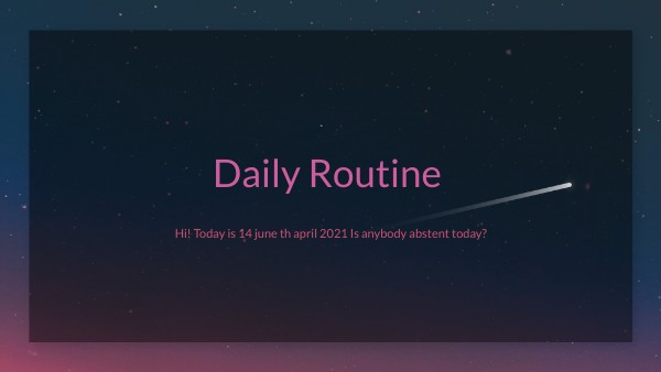 Daily Routine | Genially
