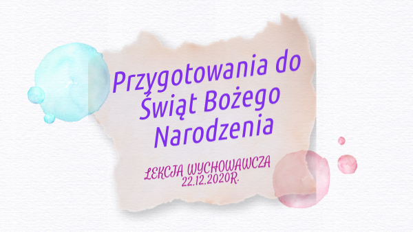 Lekcja wychowawcza | Genially