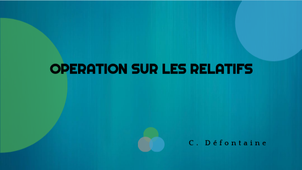 4è Opérations relatifs | Genially