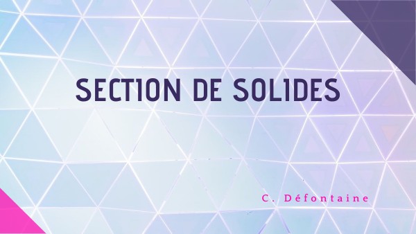 3è Section de solide