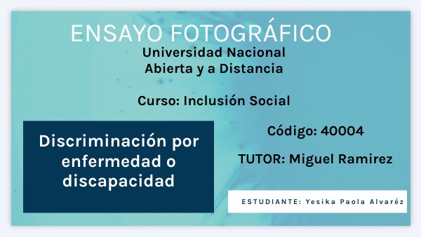 ENSAYO FOTOGRÁFICO | Genially