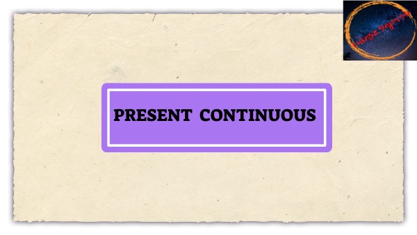 Present Continuous - zasady (PROSTE)