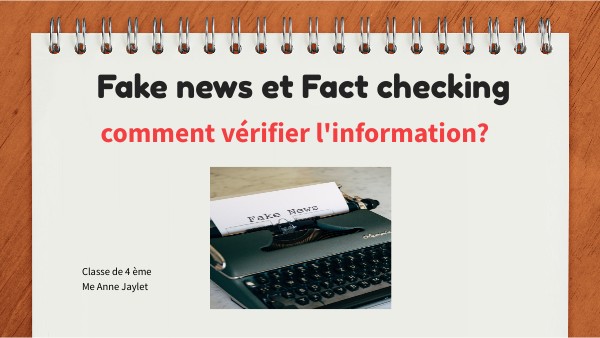 Copie - Fake News et fact checking | Genially