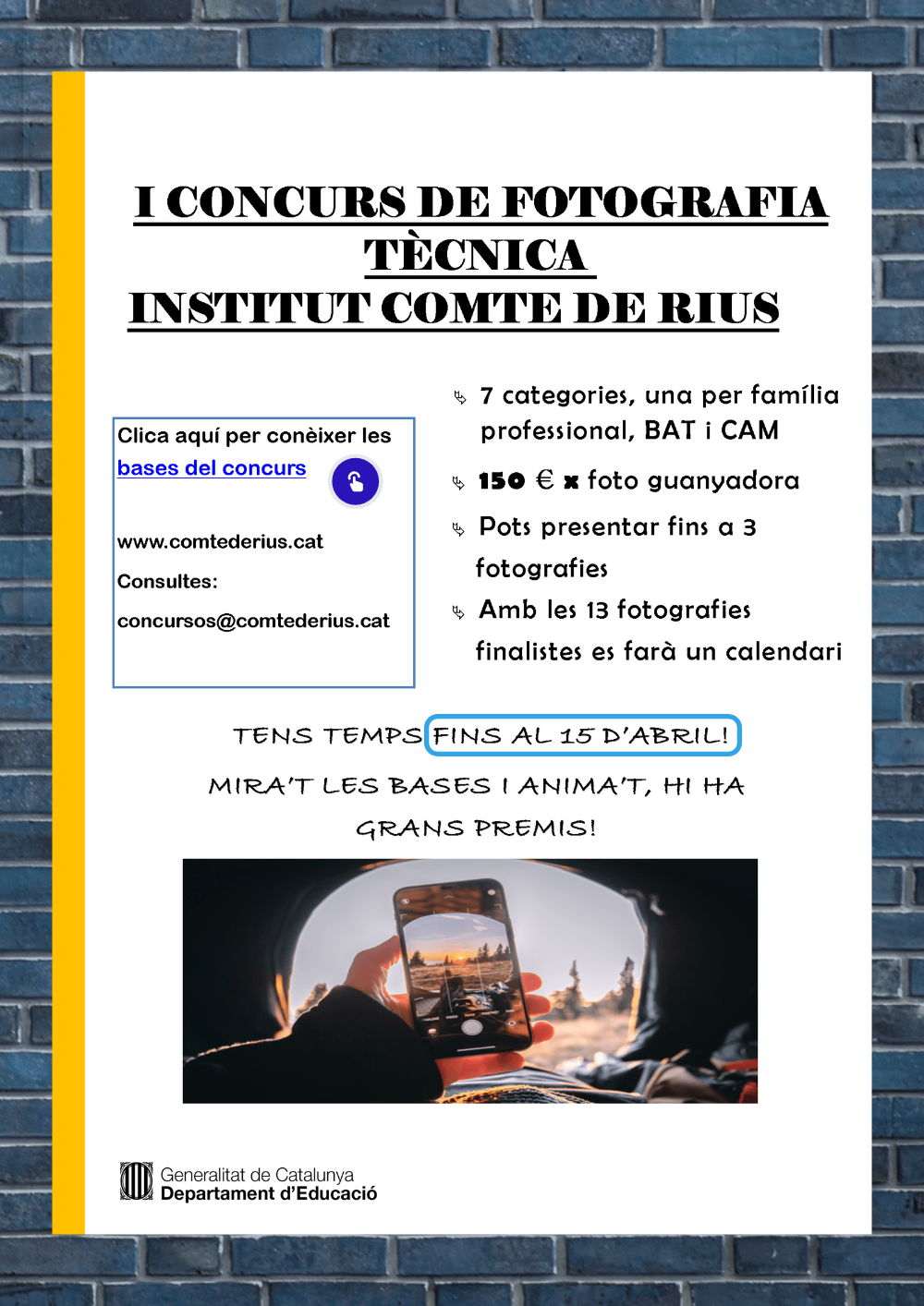 Pòster concurs fotografia web | Genially