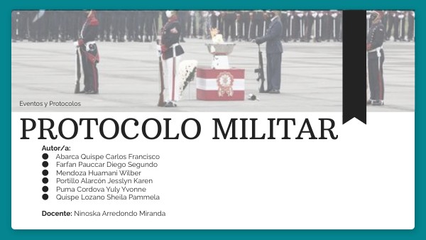 Protocolo Militar | Genially
