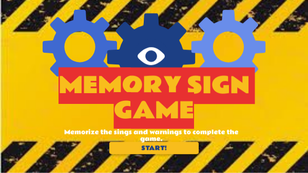 Warning signs memory game | Genially