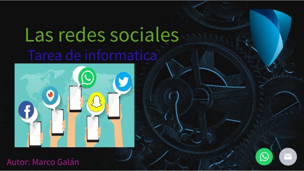 Tarea de informática las redes sociales | Genially