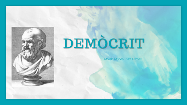 Demòcrit | Genially