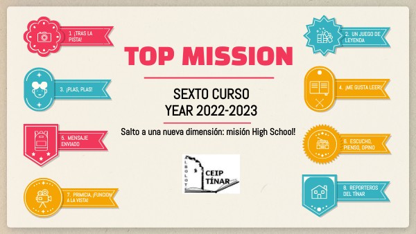 TOP MISSION 6ºB 2022-2023 | Genially
