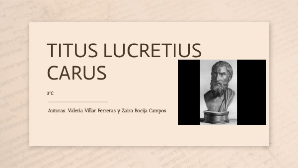 Titus Lucretius Carus