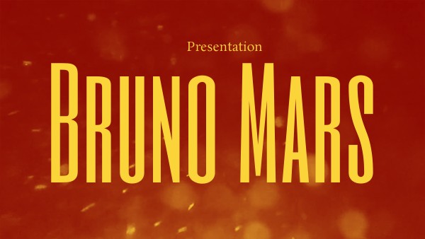 Final task english Bruno Mars