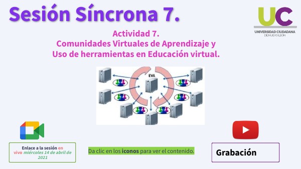 Sesión síncrona 07. CVA y uso de herramientas en EV. | Genially